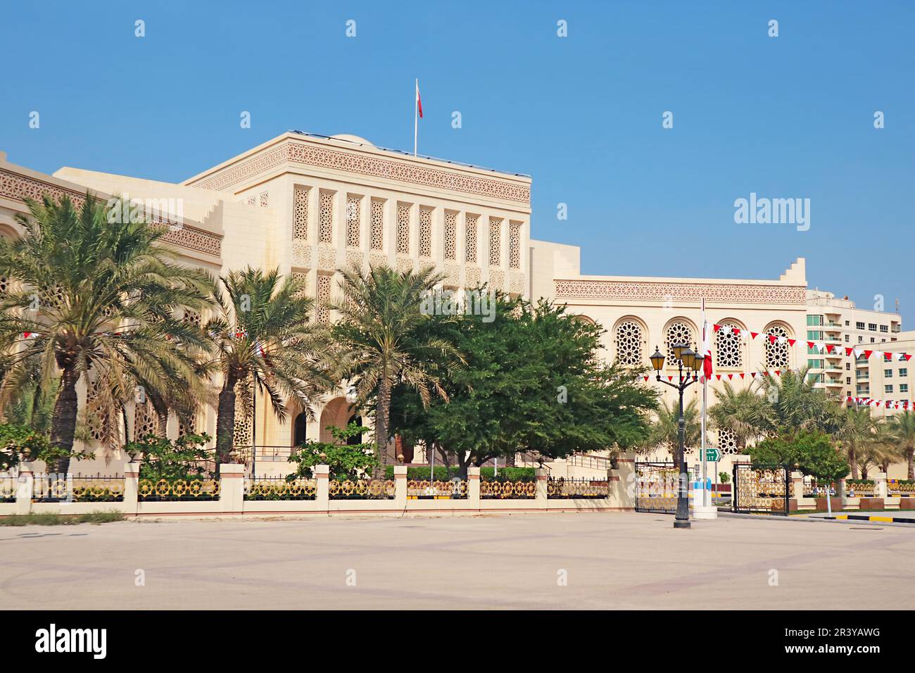Impressive Arabian Style Building of Isa Cultural Centre with Row of ...