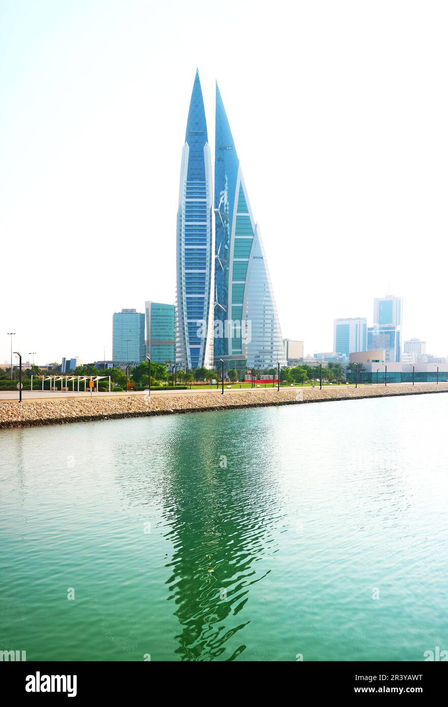 Bahrain World Trade Center or BWTC Building, the Iconic Landmark of ...