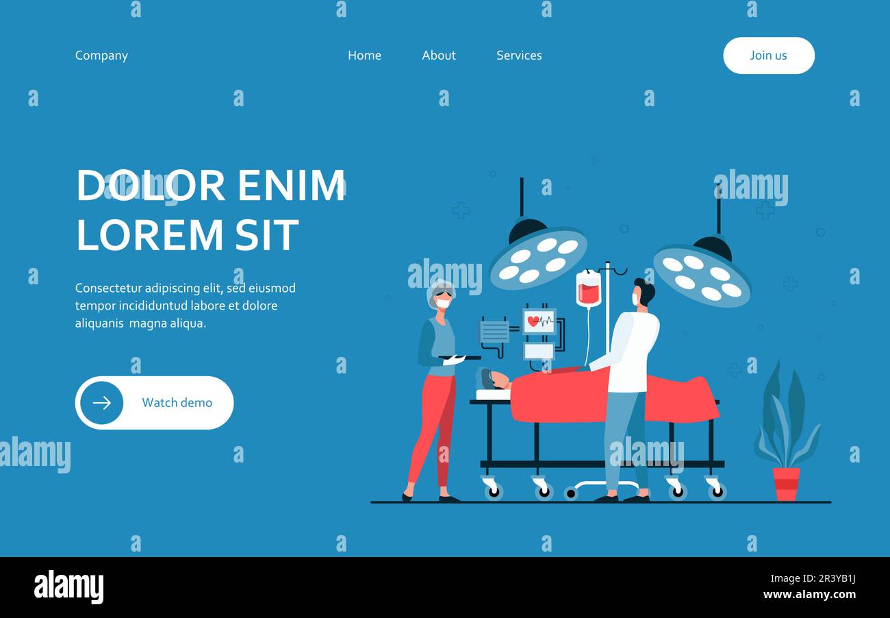 Surgeon cartoon character hi-res stock photography and images - Alamy