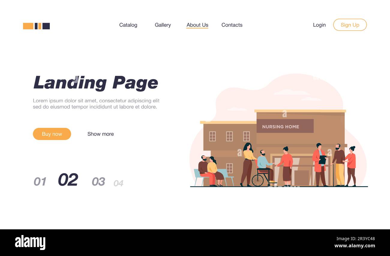 Nursing home residents Stock Vector Image & Art - Alamy