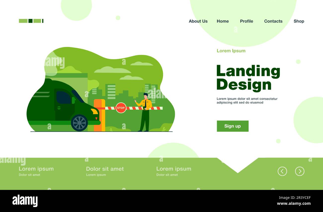 Parking lot security Stock Vector Image & Art - Alamy