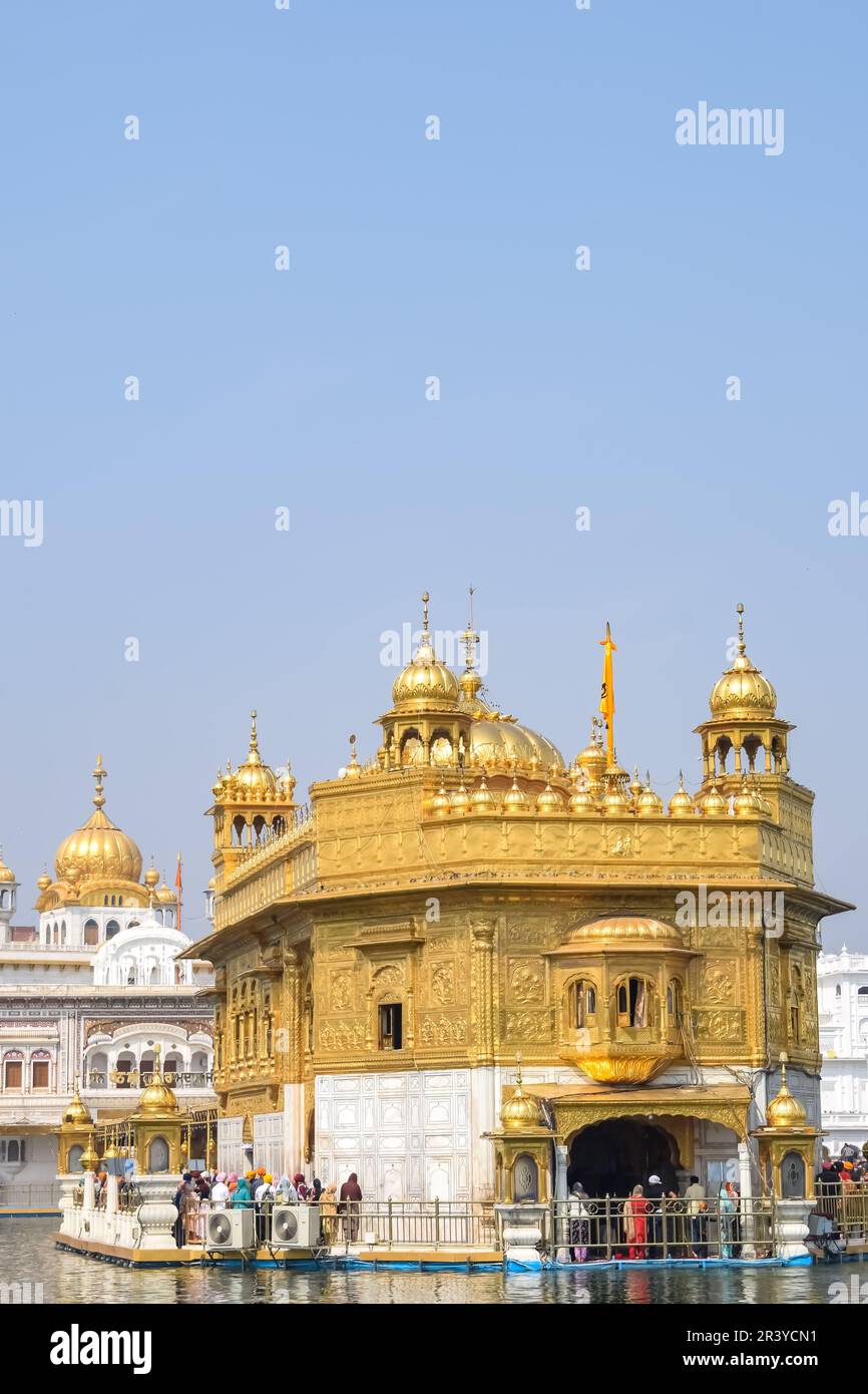 Beautiful view of Golden Temple (Harmandir Sahib) in Amritsar, Punjab ...