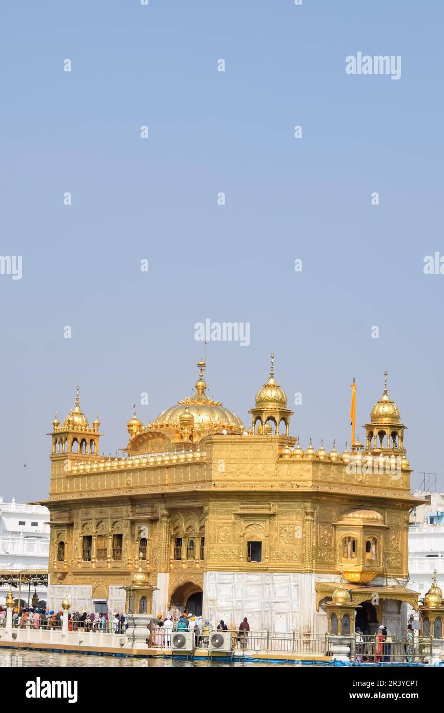 Beautiful view of Golden Temple (Harmandir Sahib) in Amritsar, Punjab ...