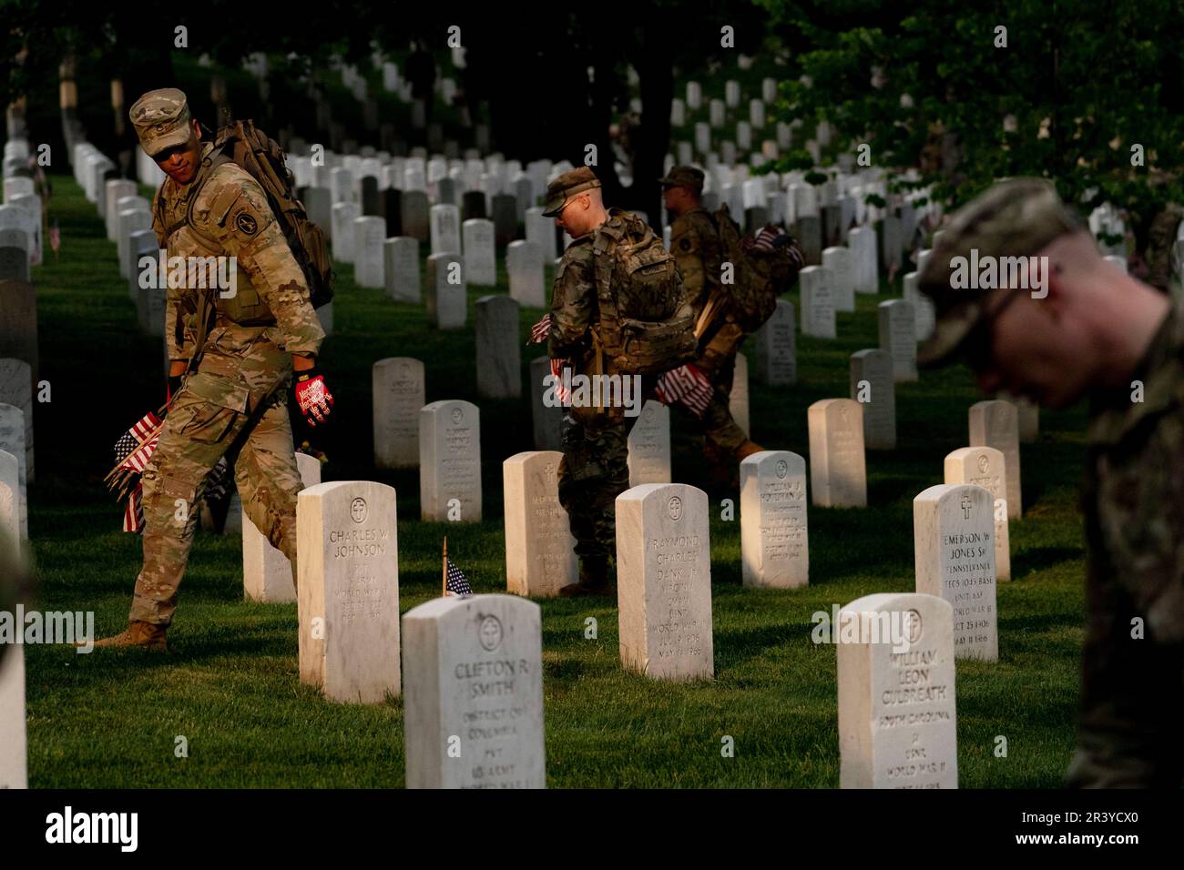 Members of the 3rd U.S. Infantry Regiment also known as The Old Guard ...