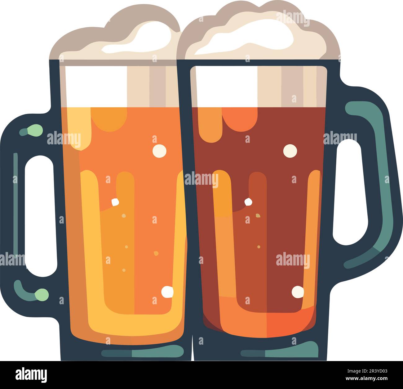 Frothy beer symbol on Stock Vector Images - Alamy