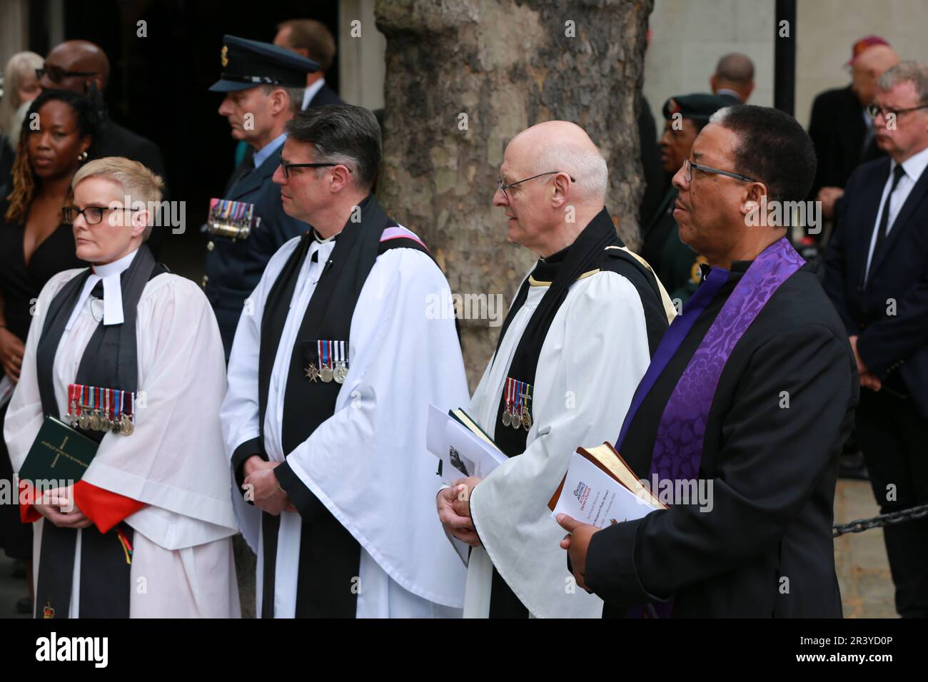 London, UK. 25 May 2023. The funeral of Flight Sergeant Peter Brown ...
