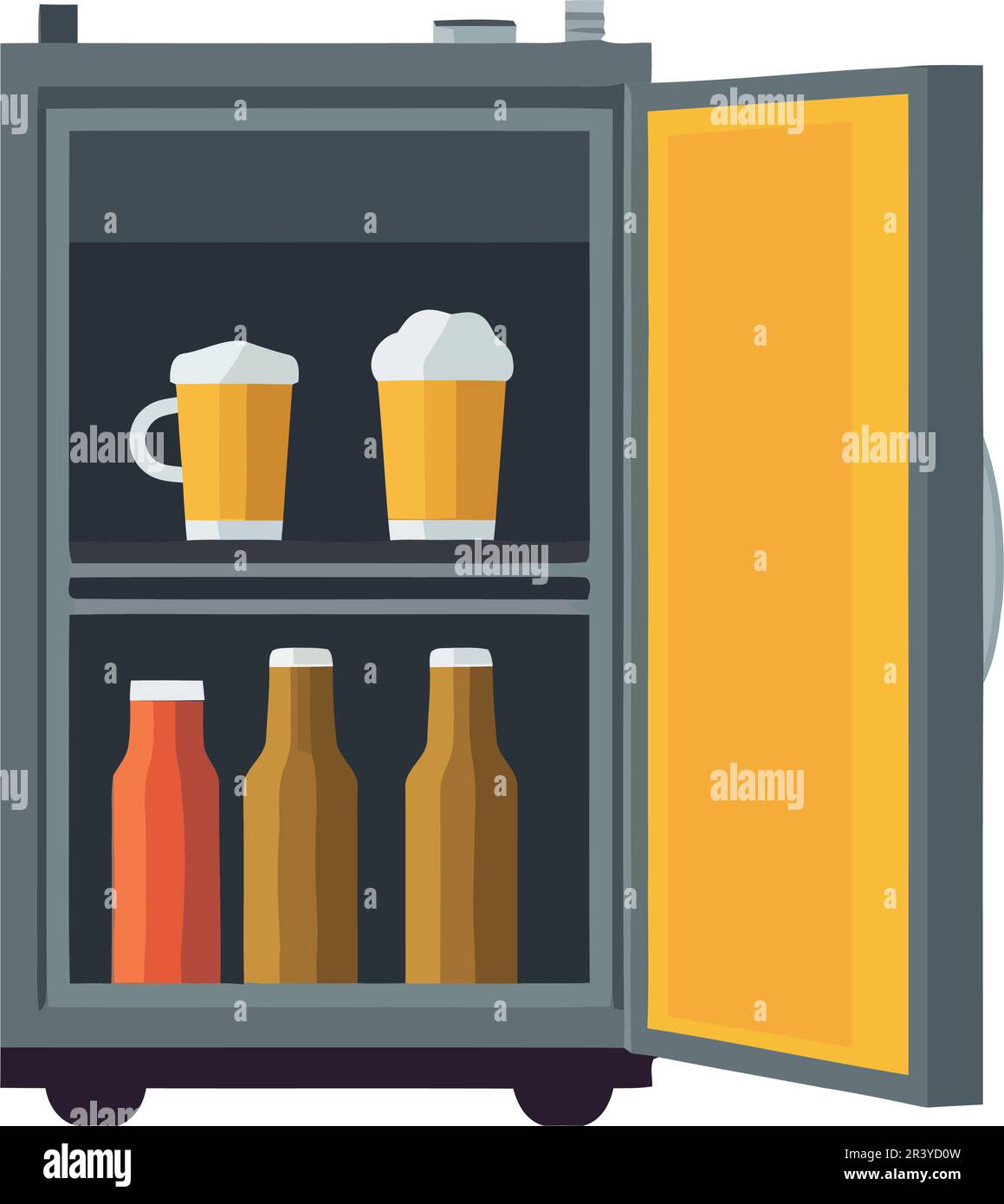 Beer shop fridge Stock Vector Images - Alamy