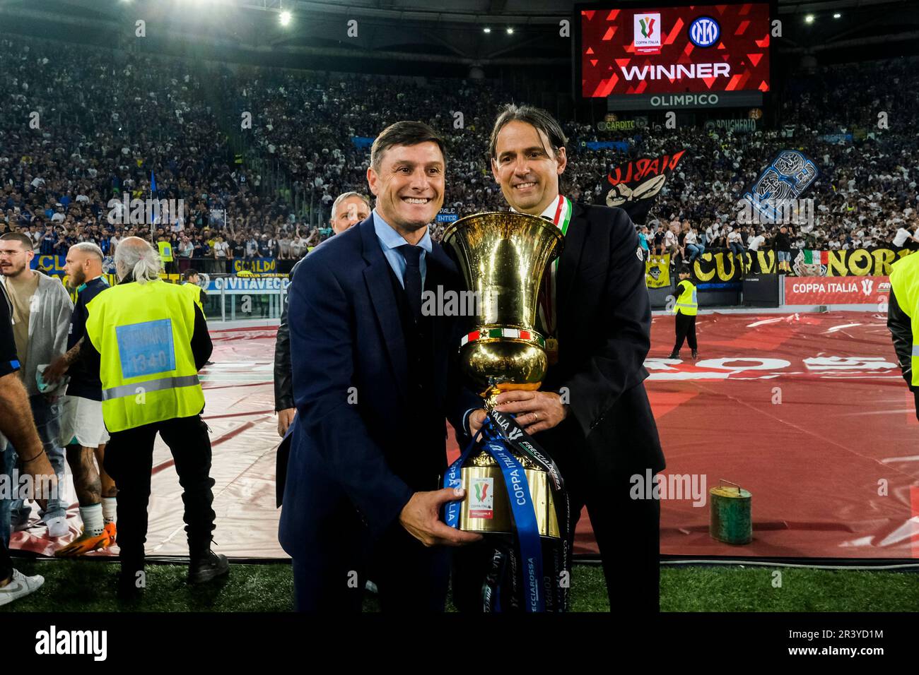 Inter wins the Italian Cup 2023, InterÕs Italian coach Simone Inzaghi ...