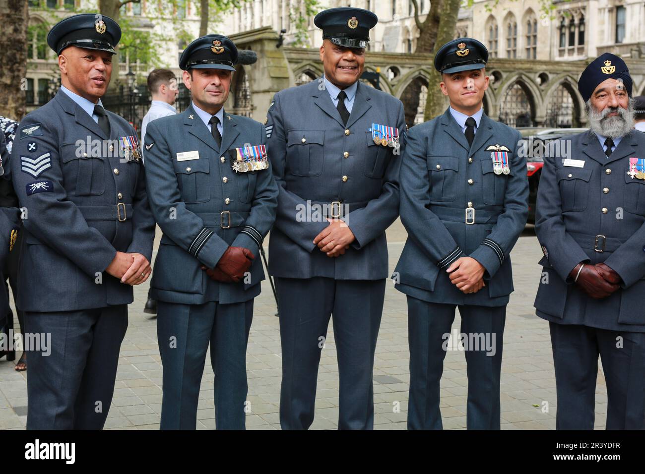 London, UK. 25 May 2023. The funeral of Flight Sergeant Peter Brown ...