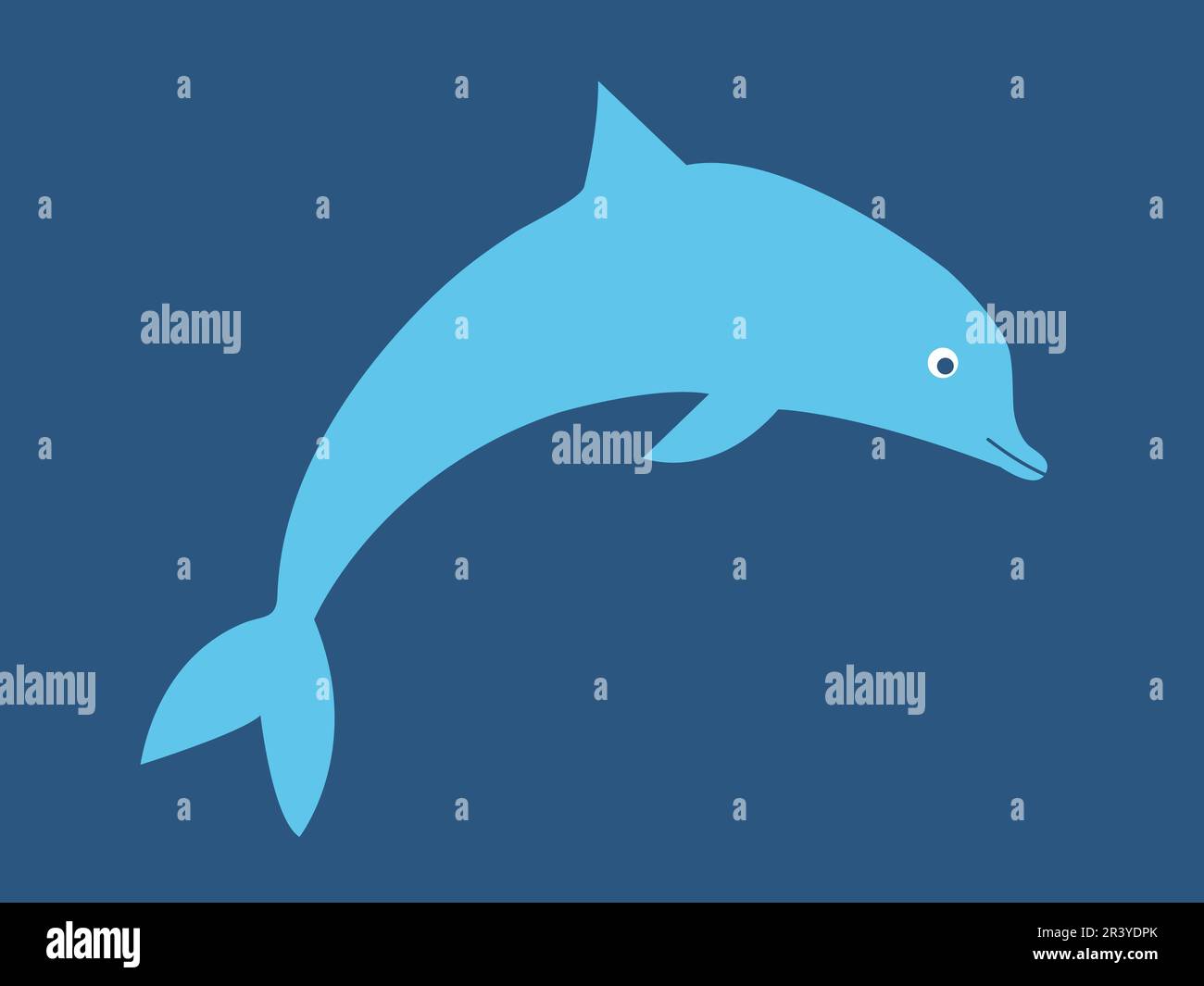 Silhouette dolphin underwater on Stock Vector Images - Alamy