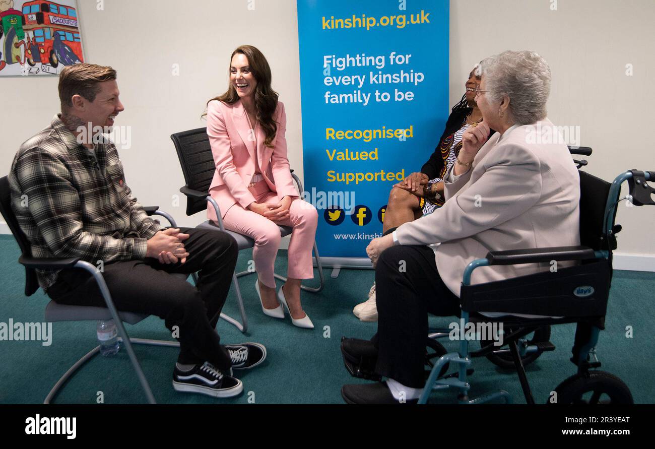The Princess of Wales with Professor Green , Joy and Nanny Pat during a ...