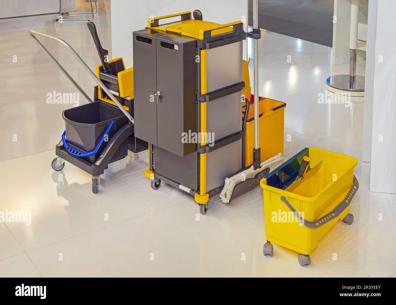 Professional Janitorial Equipment Bucket Cart Trolley and Wheeled ...