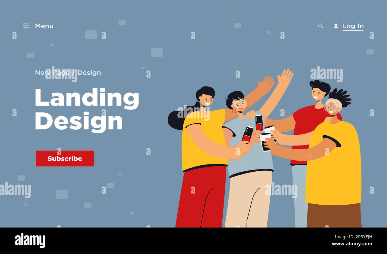 Team night out Stock Vector Images - Alamy