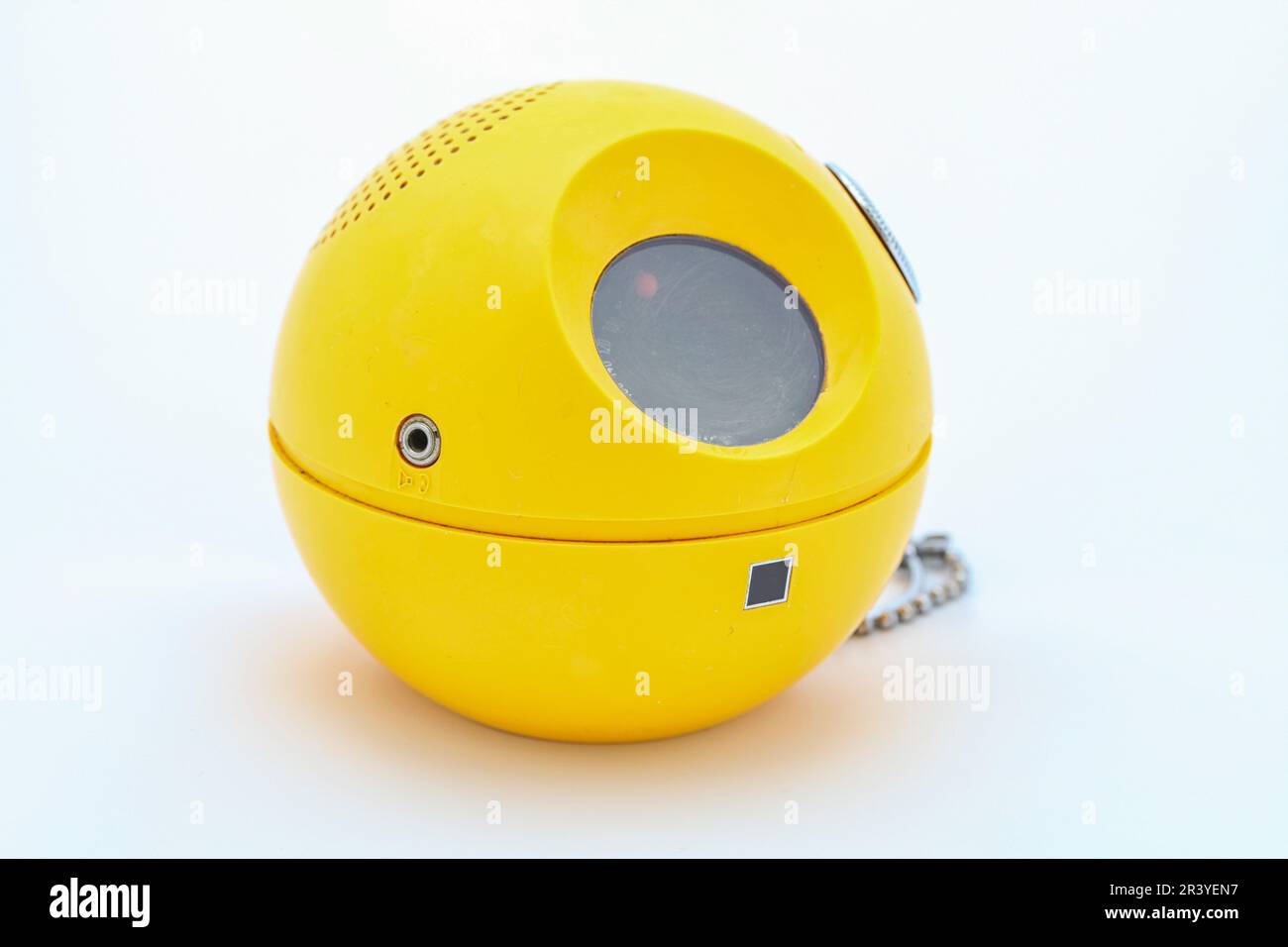 Vintage original yellow radio from the seventies. Some traces of usage ... Vintage original yellow radio from the seventies. Some traces of usage ...
