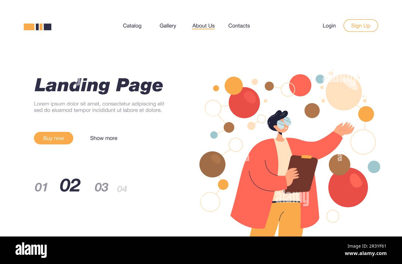 Cartoon character doing scientific research Stock Vector Image & Art ...