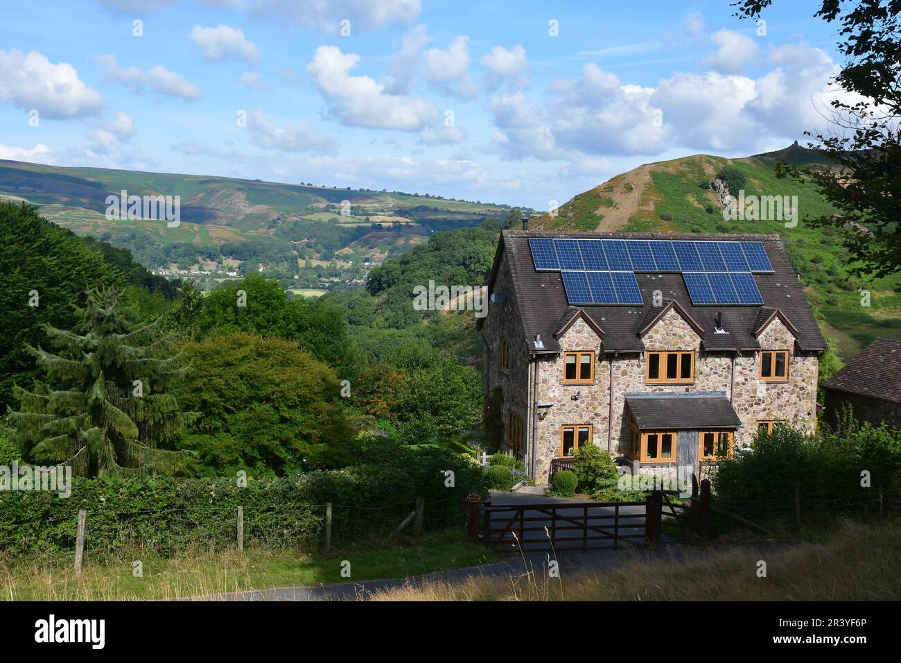 Rural house in the Shropshire Hills, Shropshire, UK Stock Photo - Alamy