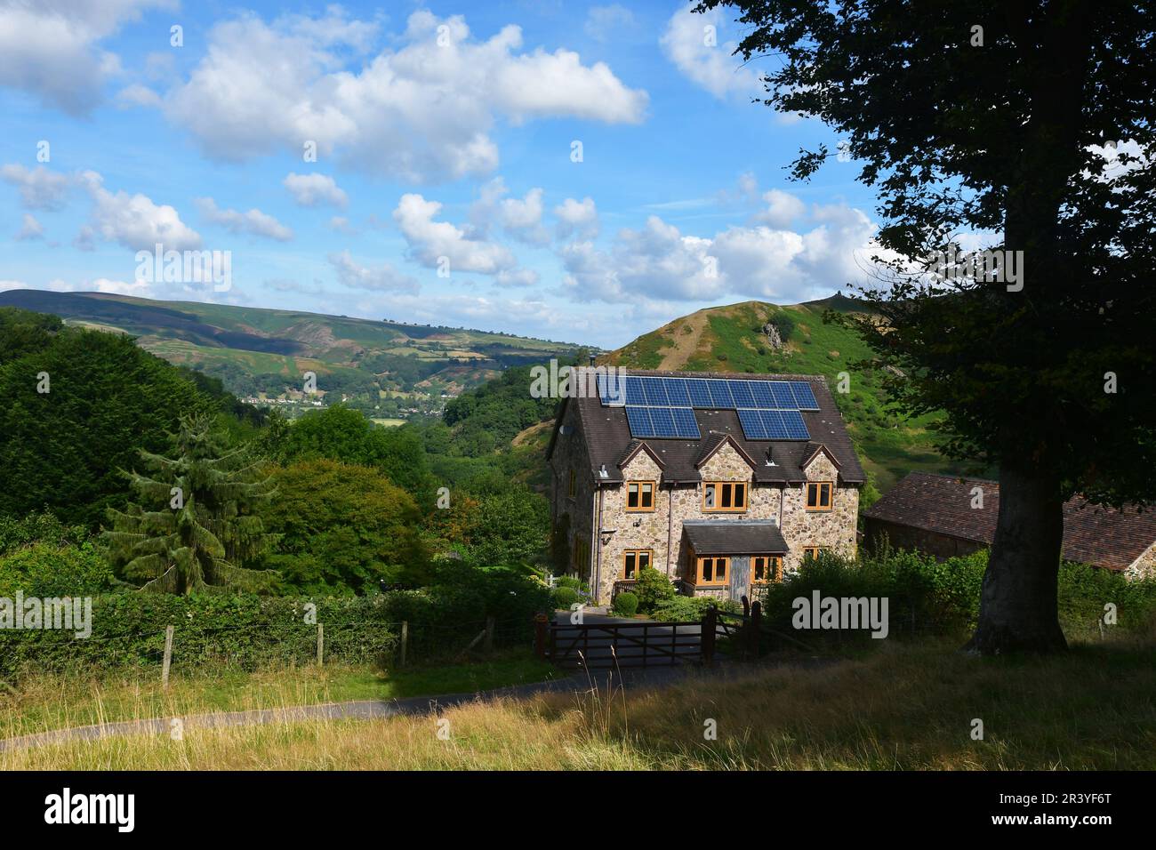 Rural house in the Shropshire Hills, Shropshire, UK Stock Photo - Alamy