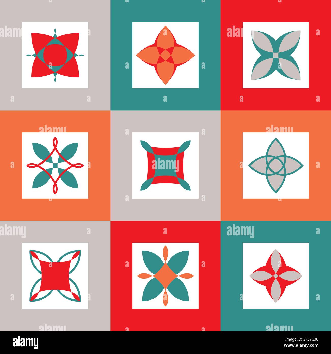 Set of vector seamless pattern texture geometric shapes. Abstract ...