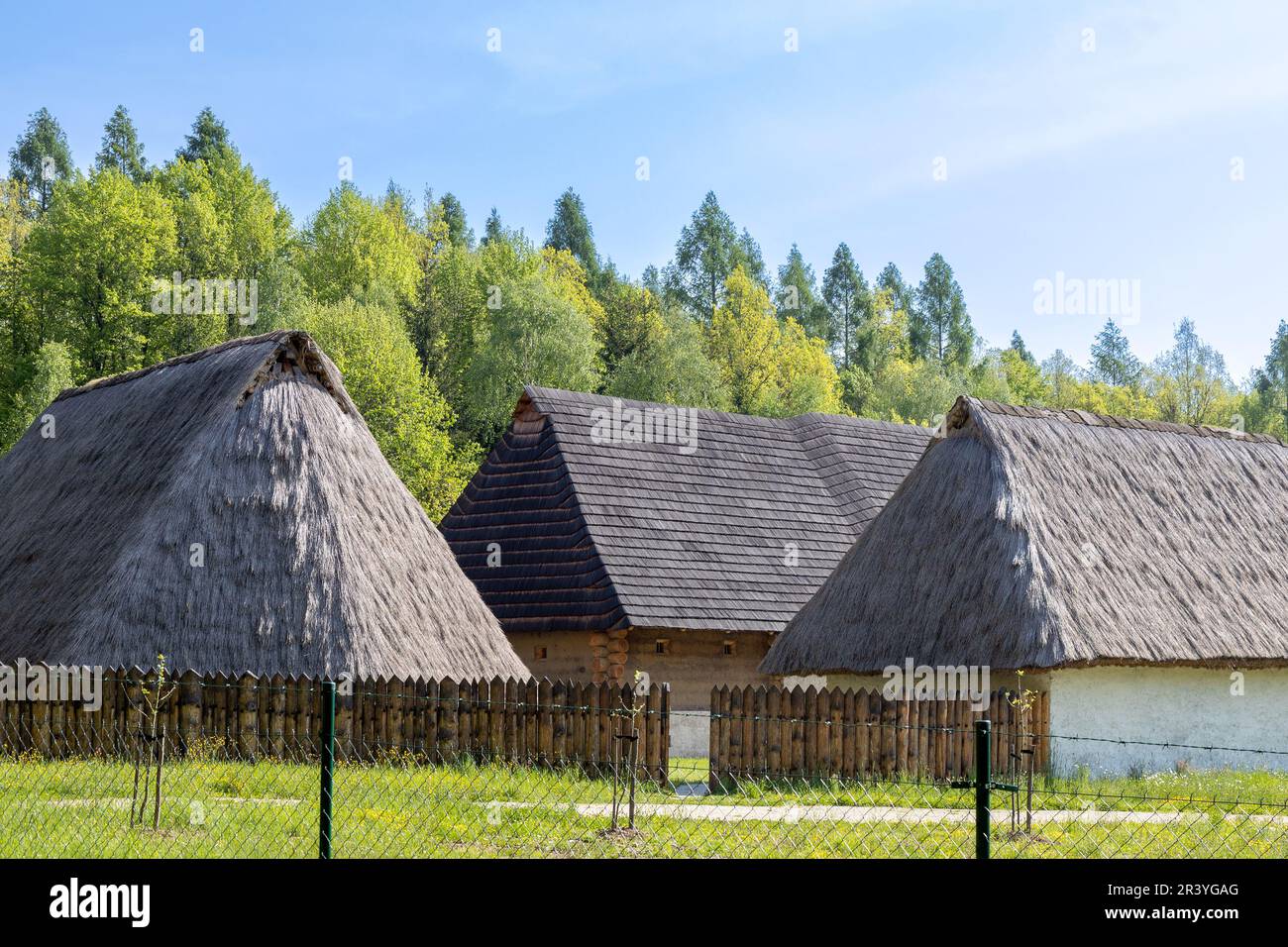 Archeoskanzen, Trocnov, Borovany, Jizni Cechy, Ceska republika / native ...