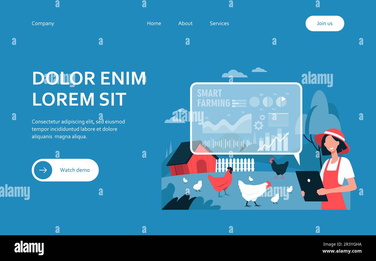 Cartoon smart farm people Stock Vector Images - Alamy