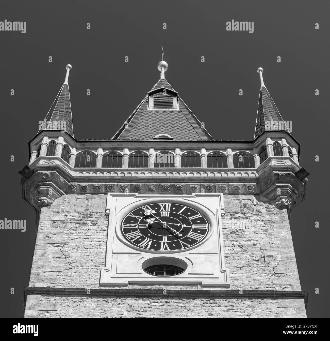 PRAGUE, CZECH REPUBLIC - Clock tower at Old Town Hall Stock Photo - Alamy PRAGUE, CZECH REPUBLIC - Clock tower at Old Town Hall Stock Photo - Alamy