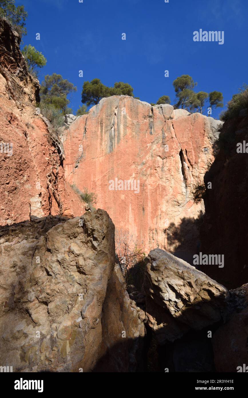 Abandoned Marble Quarry in Vallon du Marbre, or Marble Valley, Montagne ...