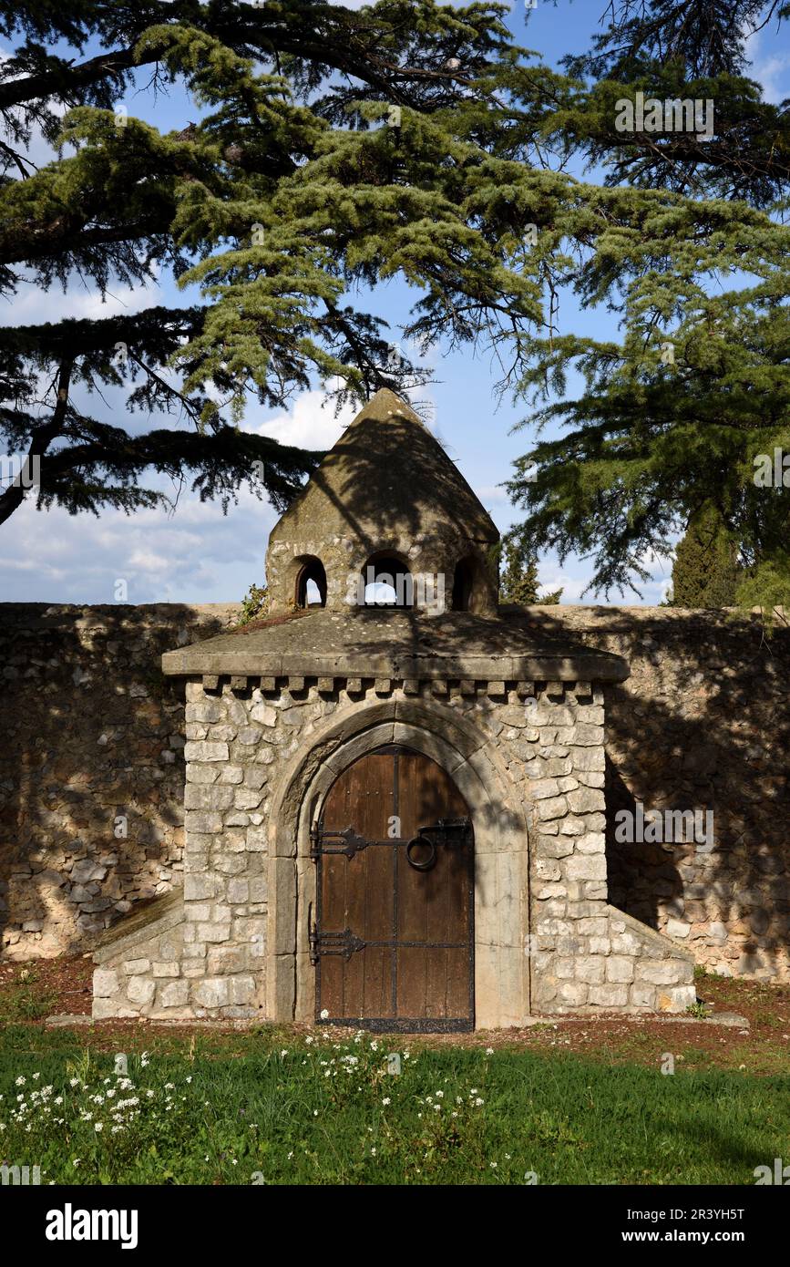 Monumental Tomb with Medieval Style Door in the Historic Dominican Cemetery, in the Jardin de l ...