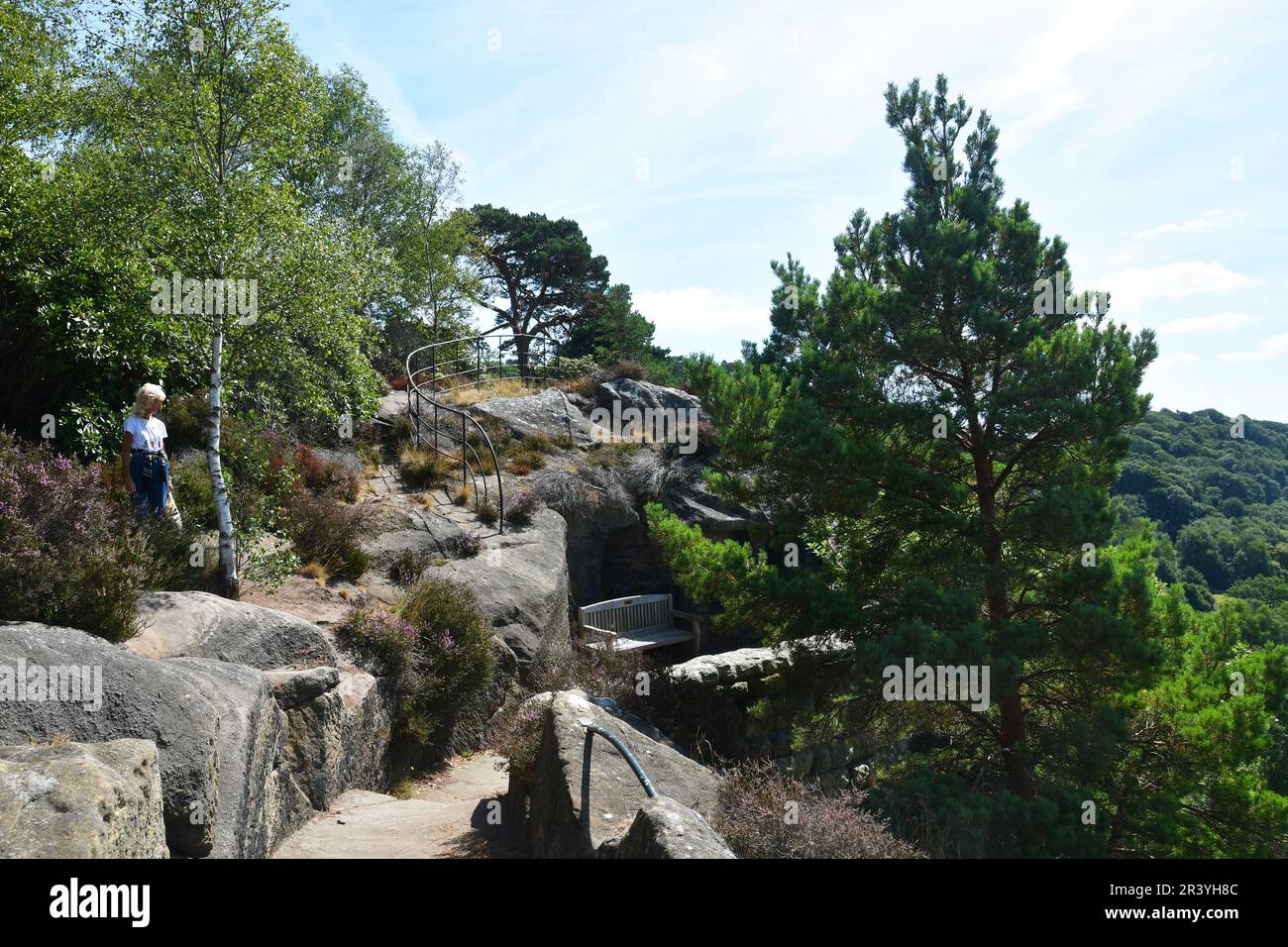 Rock garden at Hawkstone Park Follies, Shrewsbury, Shropshire, UK Stock ...