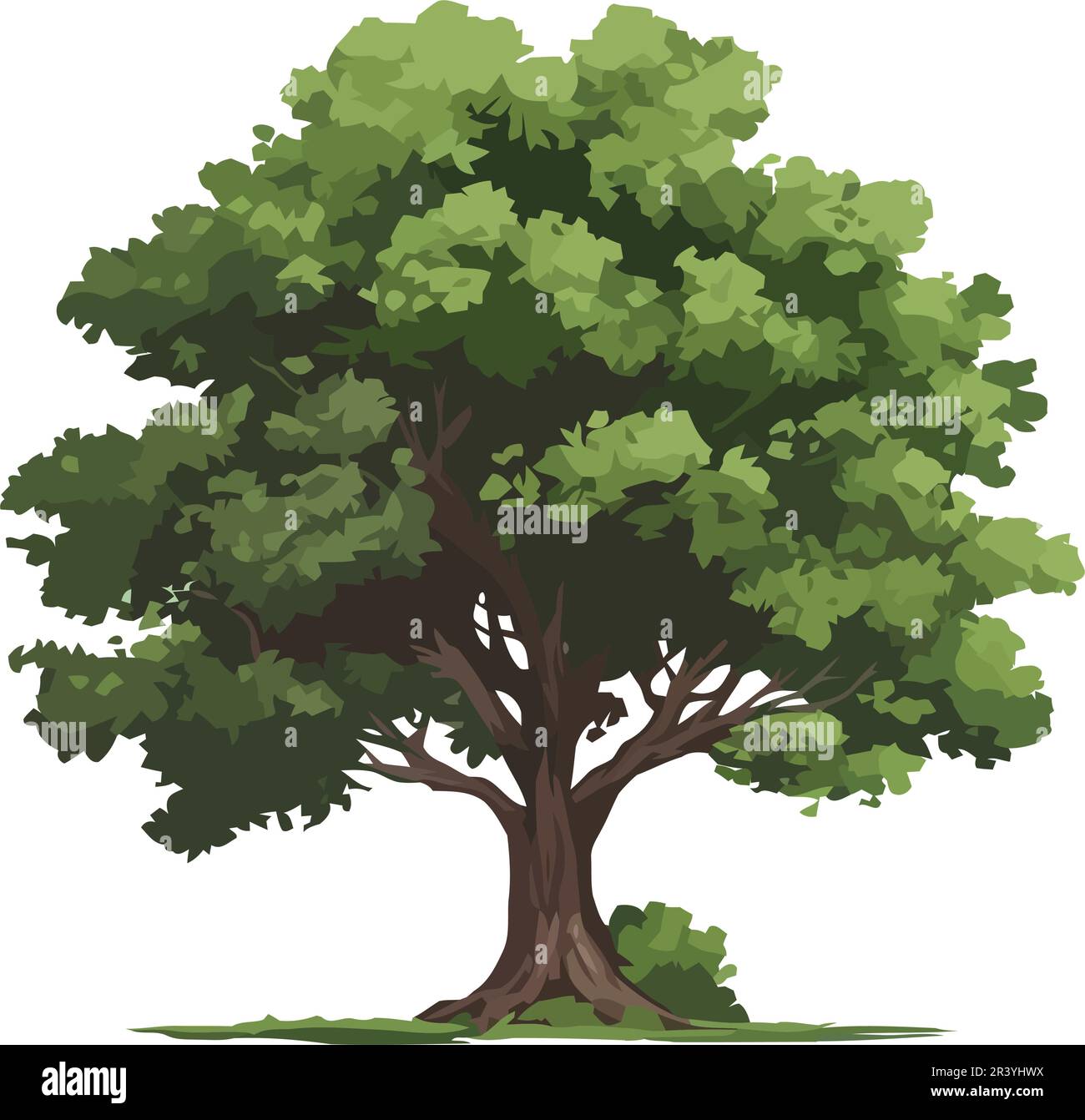 Green tree symbolizes nature growth Stock Vector Image & Art - Alamy