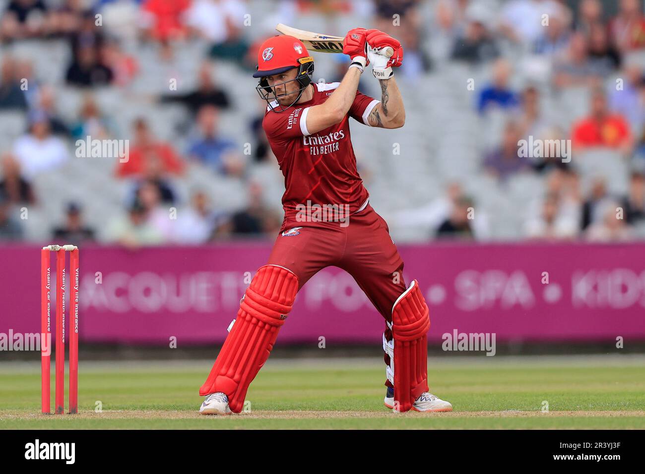 Phil Salt of Lanashire Lightning batting during the Vitality Blast ...