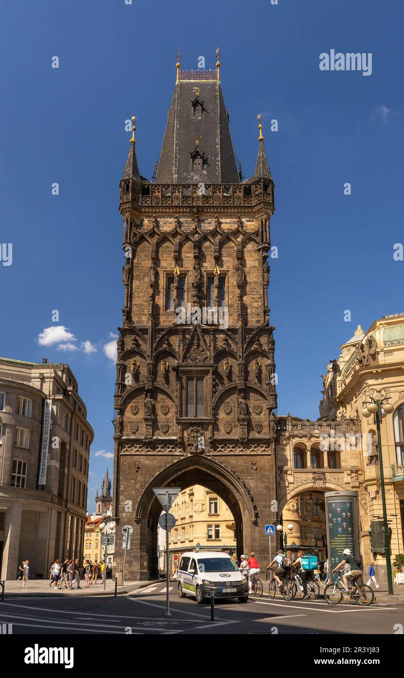 Powder tower city gate hi-res stock photography and images - Alamy