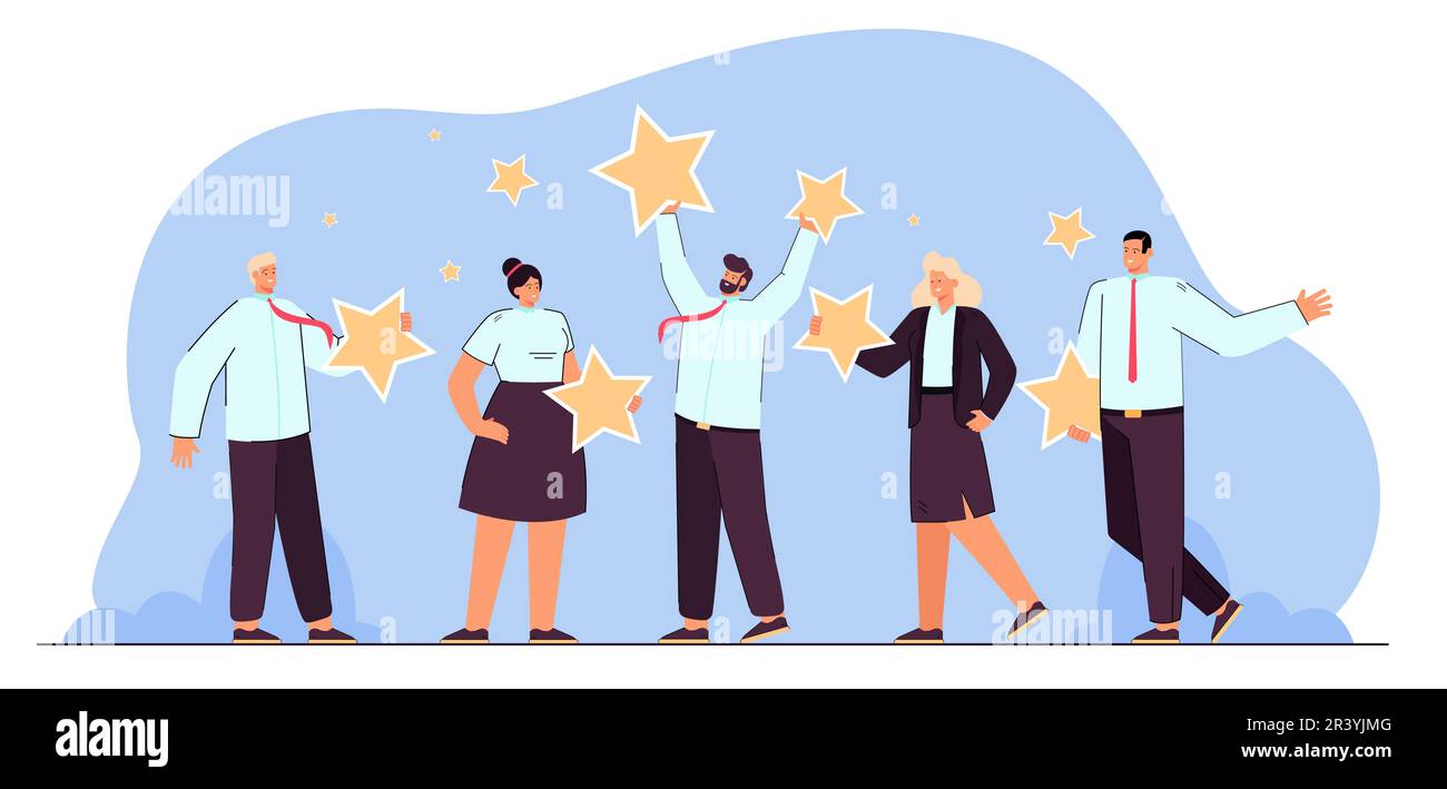 Customer client holding stars Cut Out Stock Images & Pictures - Alamy