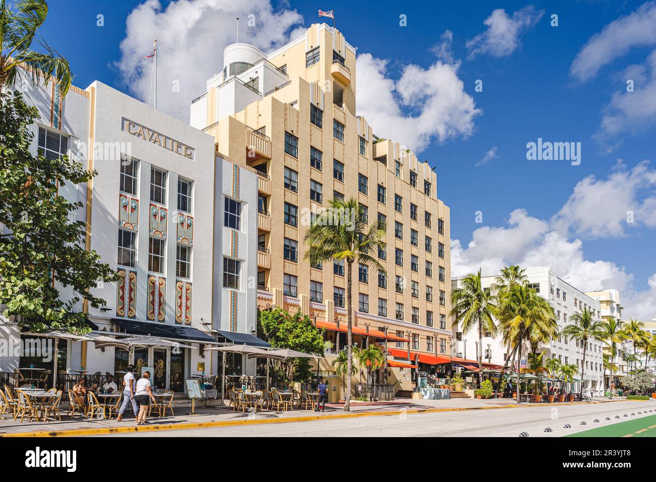 Miami, USA - December 7, 2022. View of the Cavalier hotel and the ...