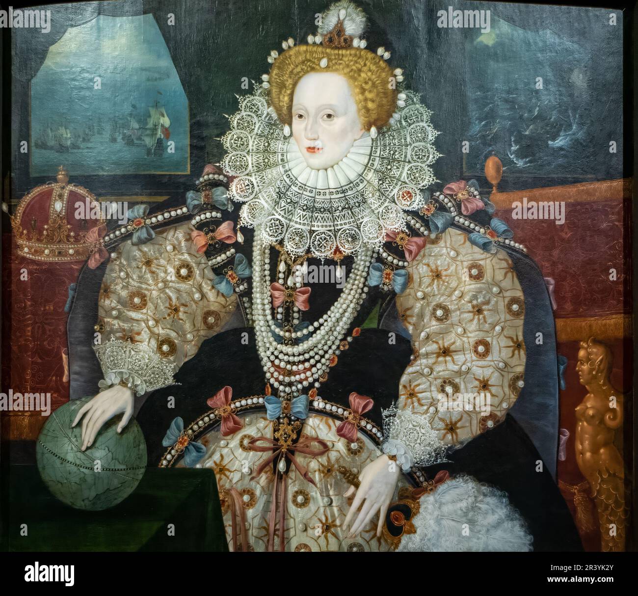 Elizabeth I, 1533-1603 (the 'Armada Portrait'), Painting, 1588, English ...