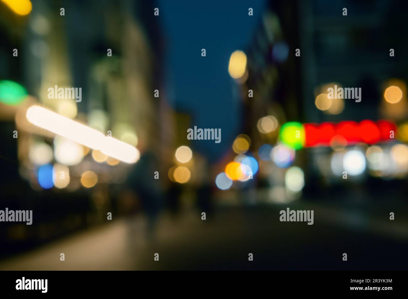 Urban backdrop of night bokeh as backdrop. Evening city image out of ...