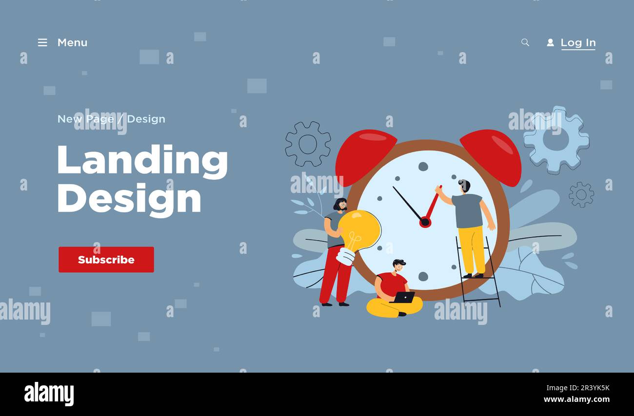 Alarm clock good day Stock Vector Images - Alamy