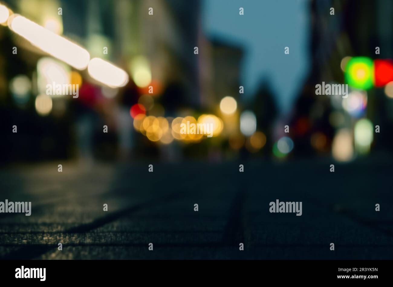 Urban backdrop of night bokeh as backdrop. Evening city image out of ...