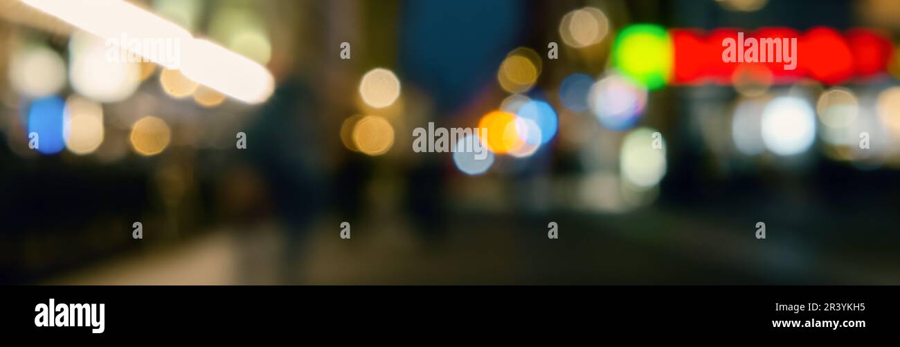 Urban backdrop of night bokeh as backdrop. Evening city image out of ...