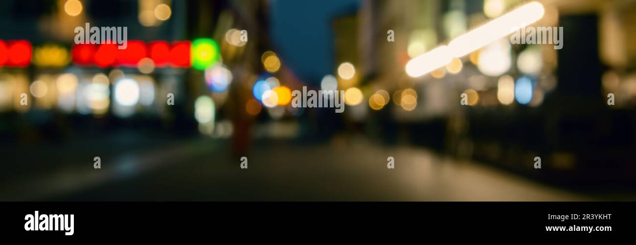 Urban backdrop of night bokeh as backdrop. Evening city image out of ...