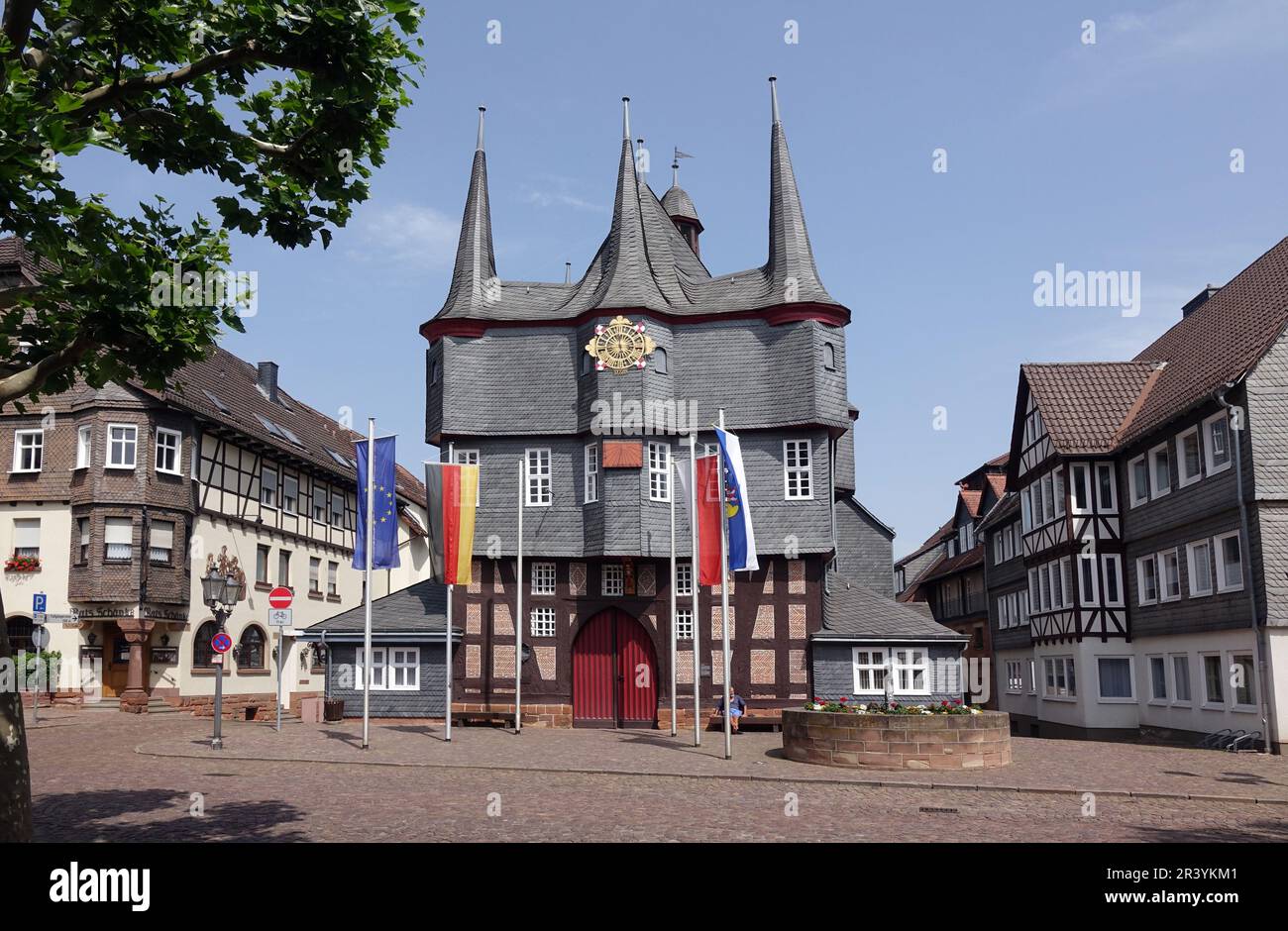 Town hall in Frankenberg/Eder Stock Photo - Alamy