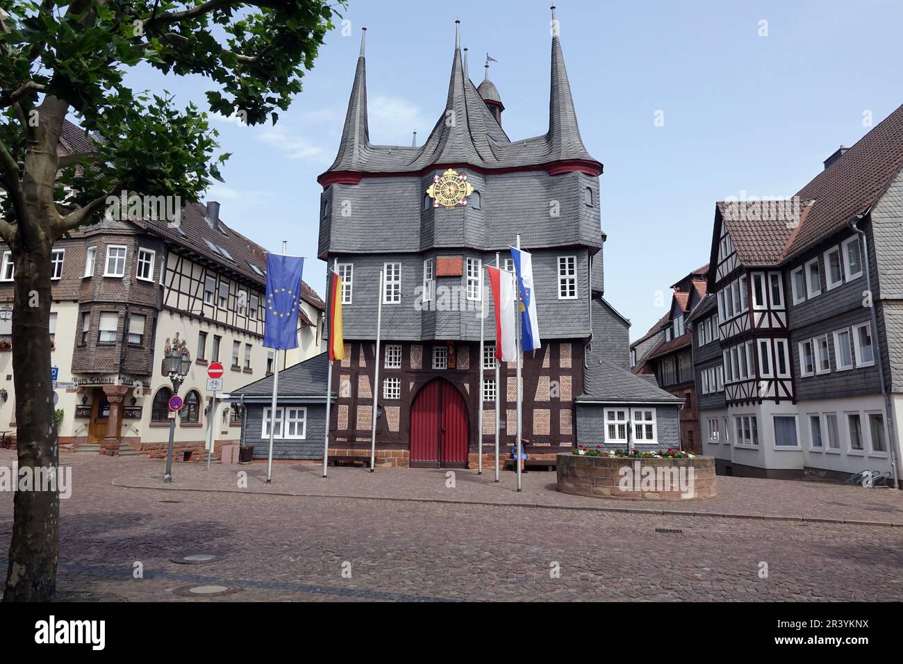 Town hall in Frankenberg/Eder Stock Photo - Alamy