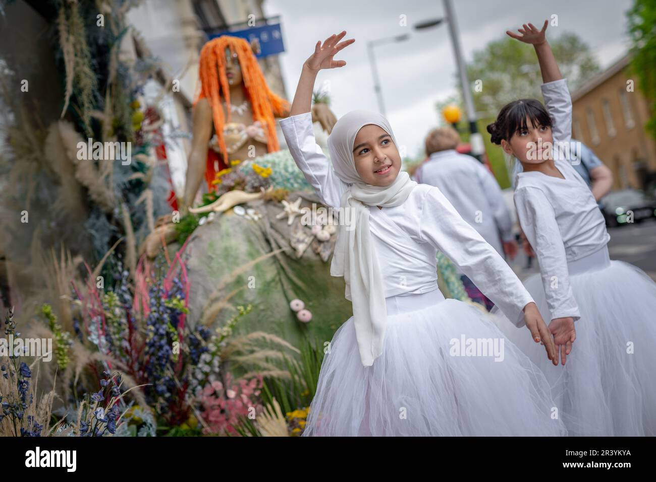 London, UK. 25th May 2023. Chelsea in Bloom: Young dancers from Grace ...