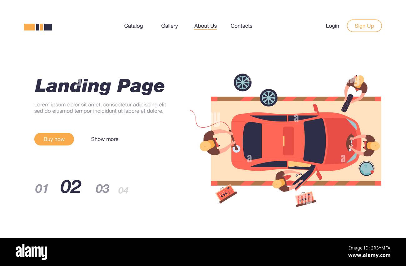 Service station worker washing Cut Out Stock Images & Pictures - Alamy