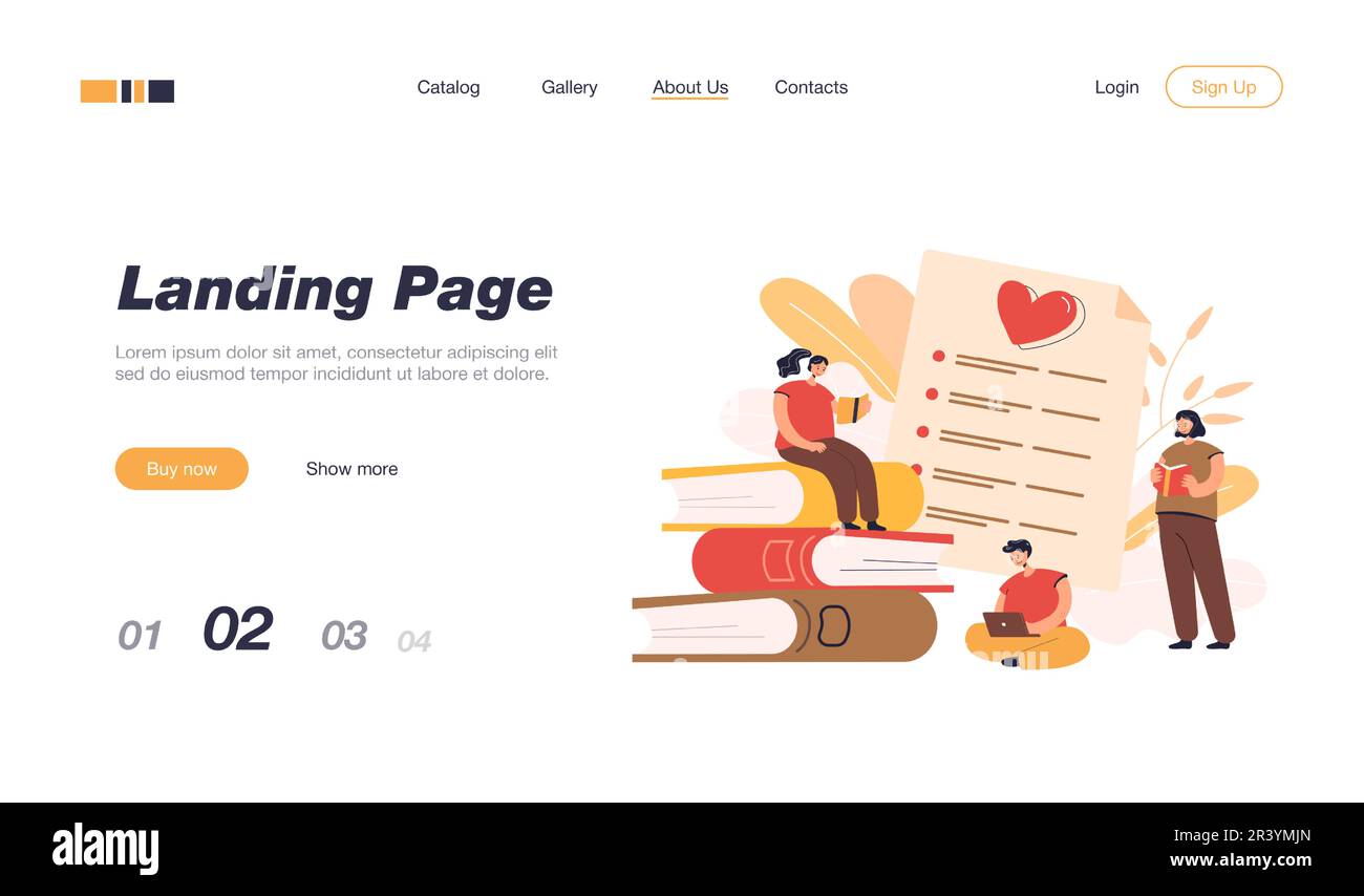 Happy book readers ranking books flat vector illustration Stock Vector ...