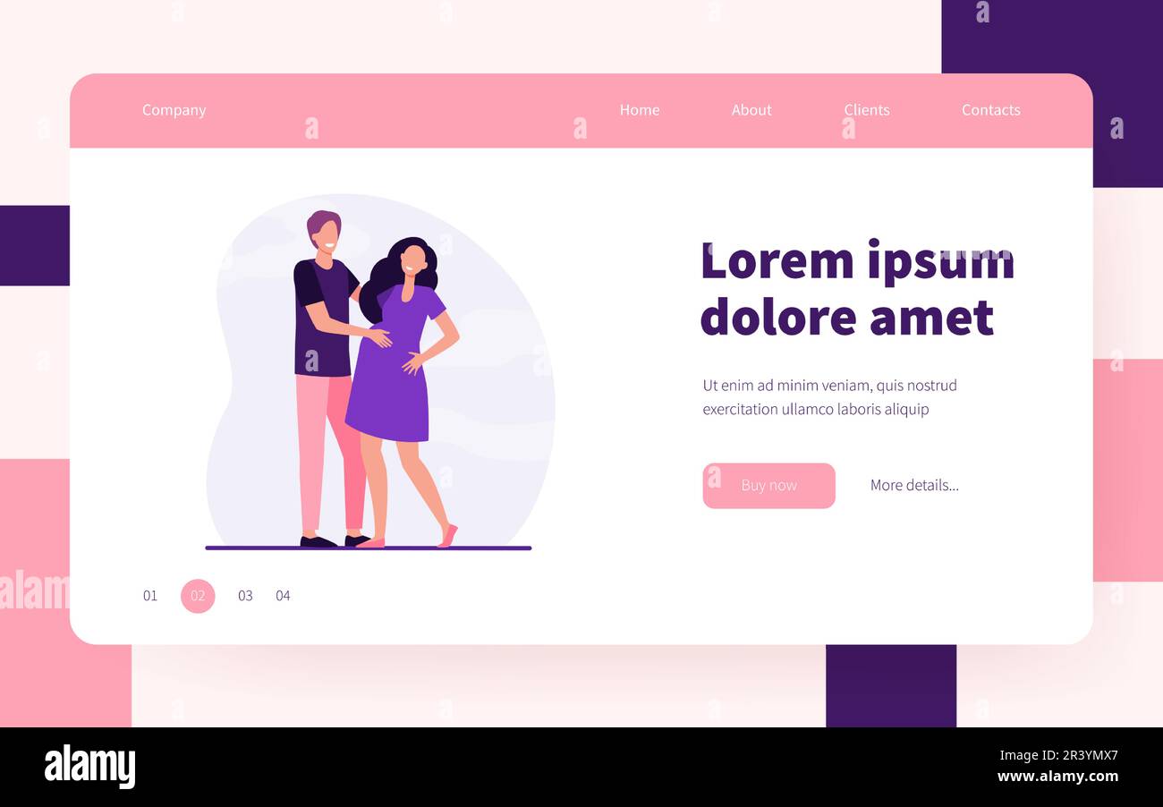 Embracing motherhood pregnant woman Stock Vector Images - Alamy