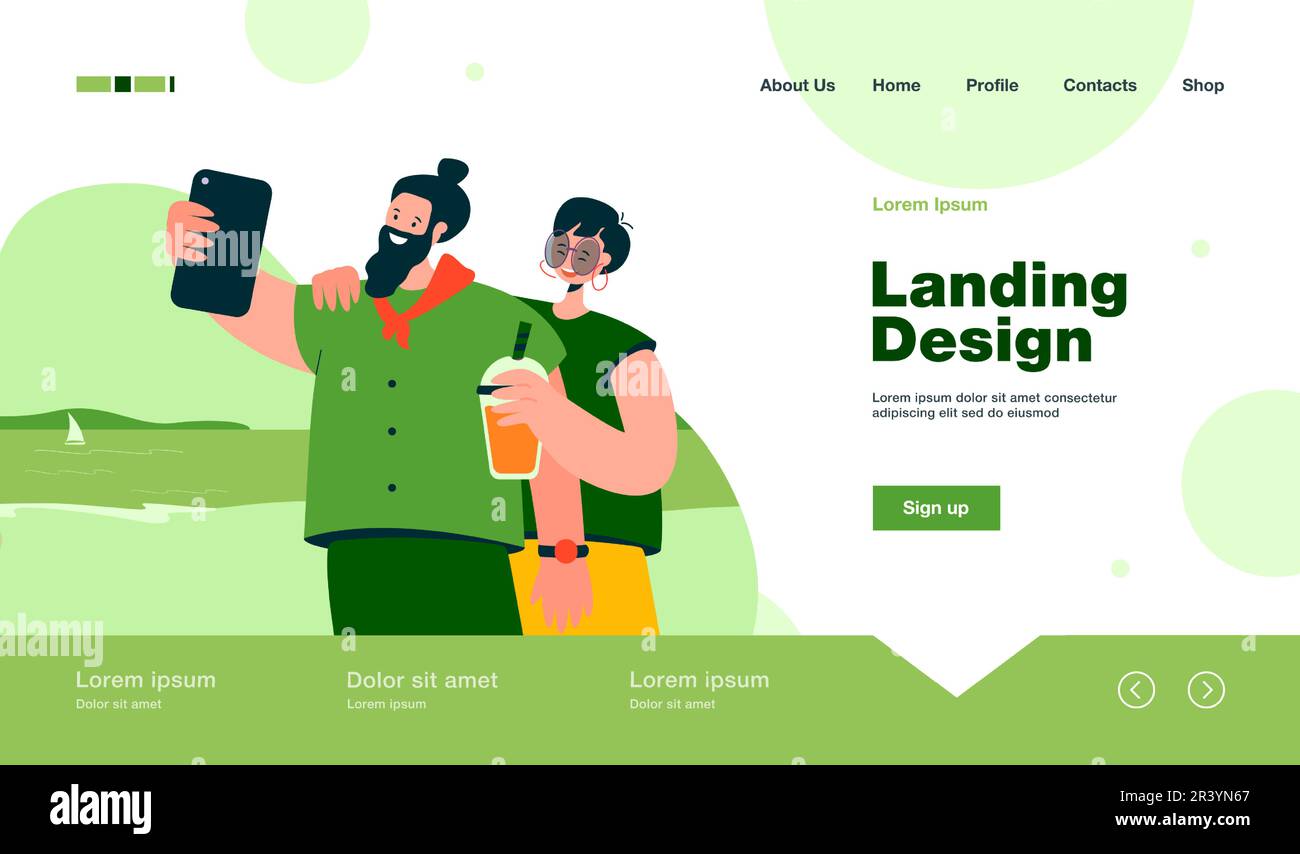 Man mobile phone beach Stock Vector Images - Alamy