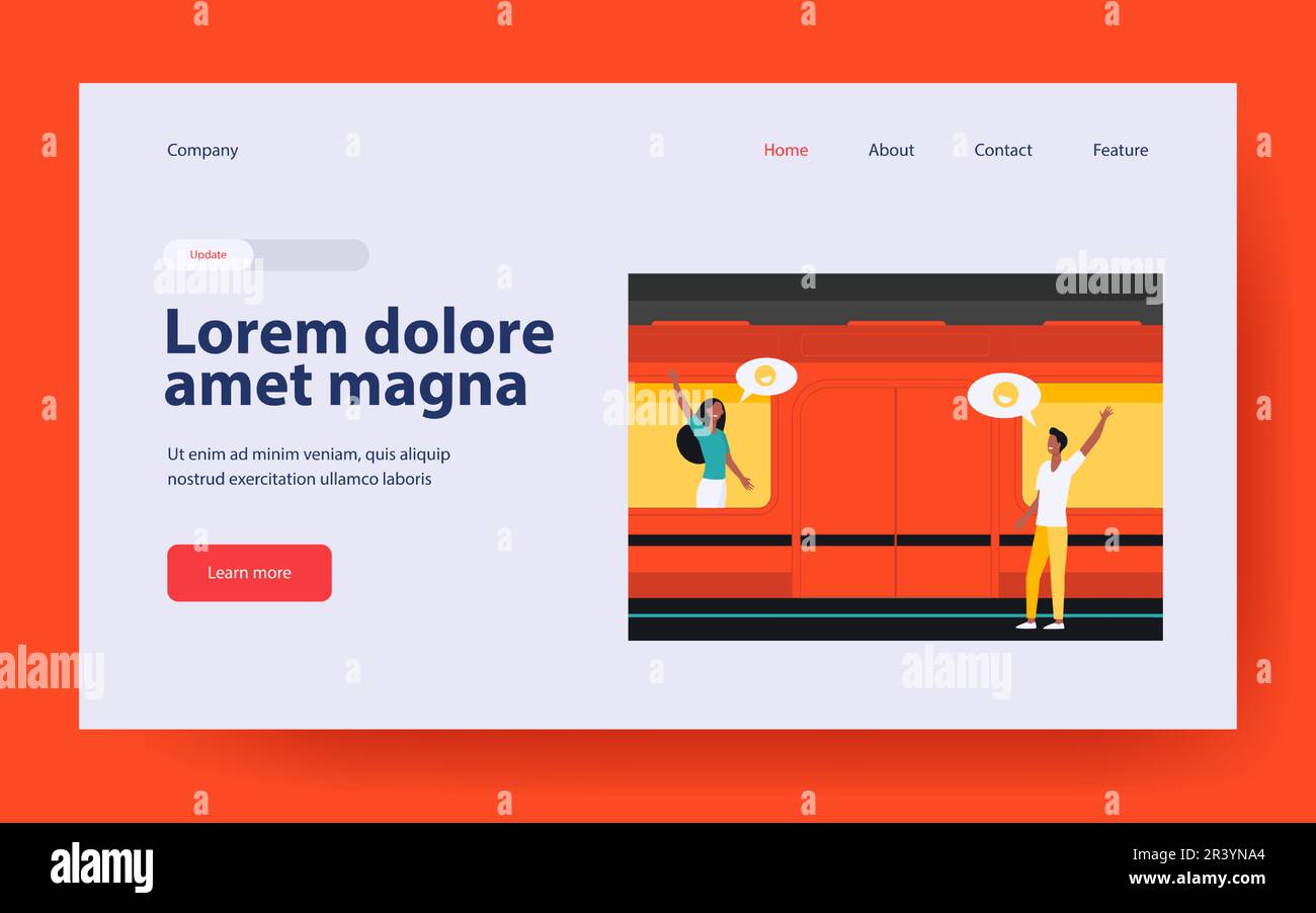 People waving bye Stock Vector Images - Alamy