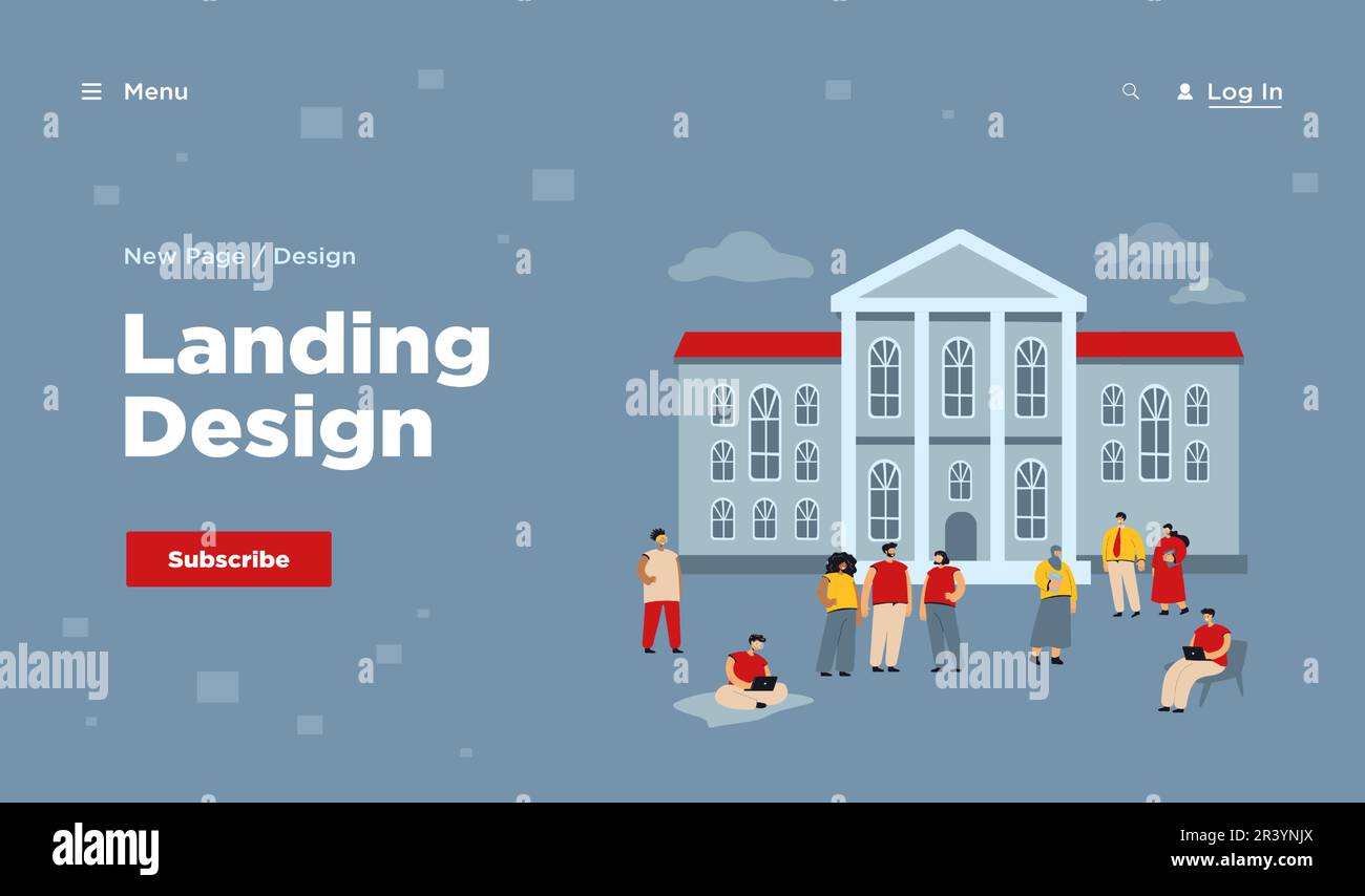 Community college students Stock Vector Images - Alamy