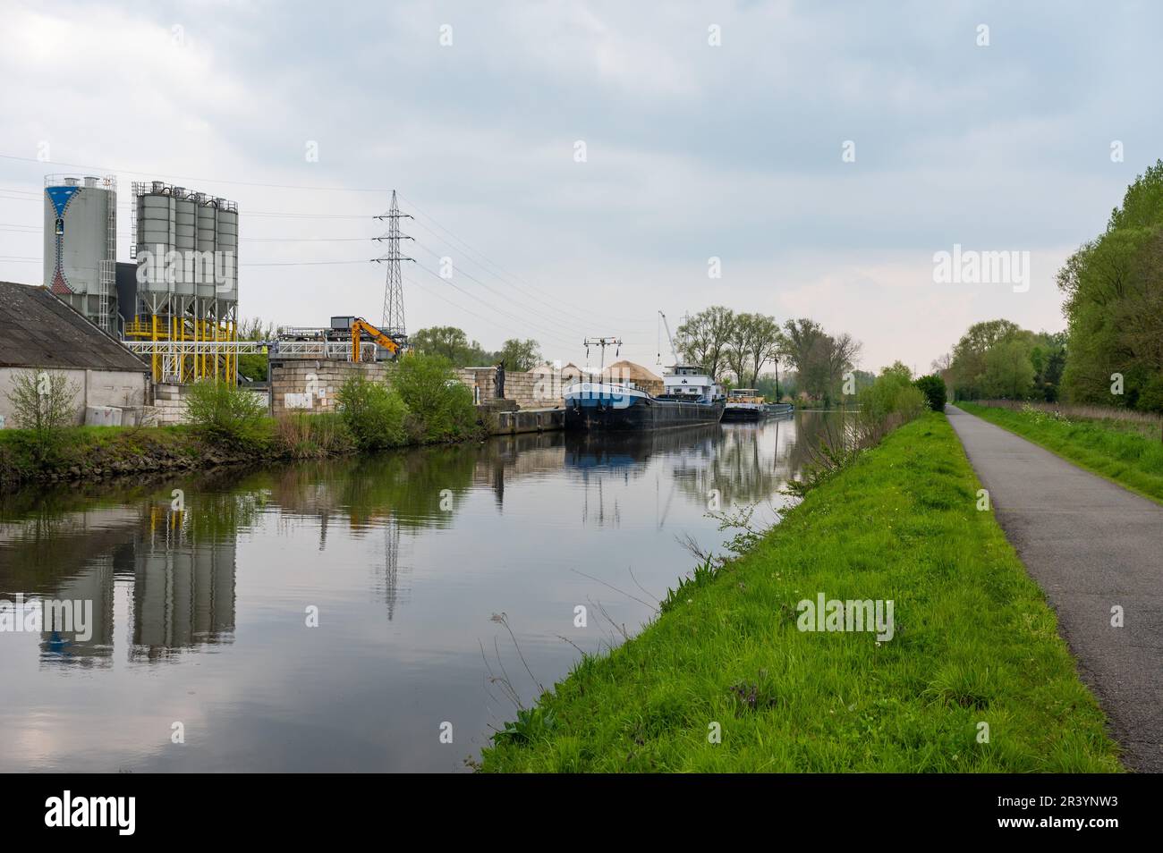 Dendermonde, East Flanders, Belgium - May 1, 2023 - Industrial activity ...