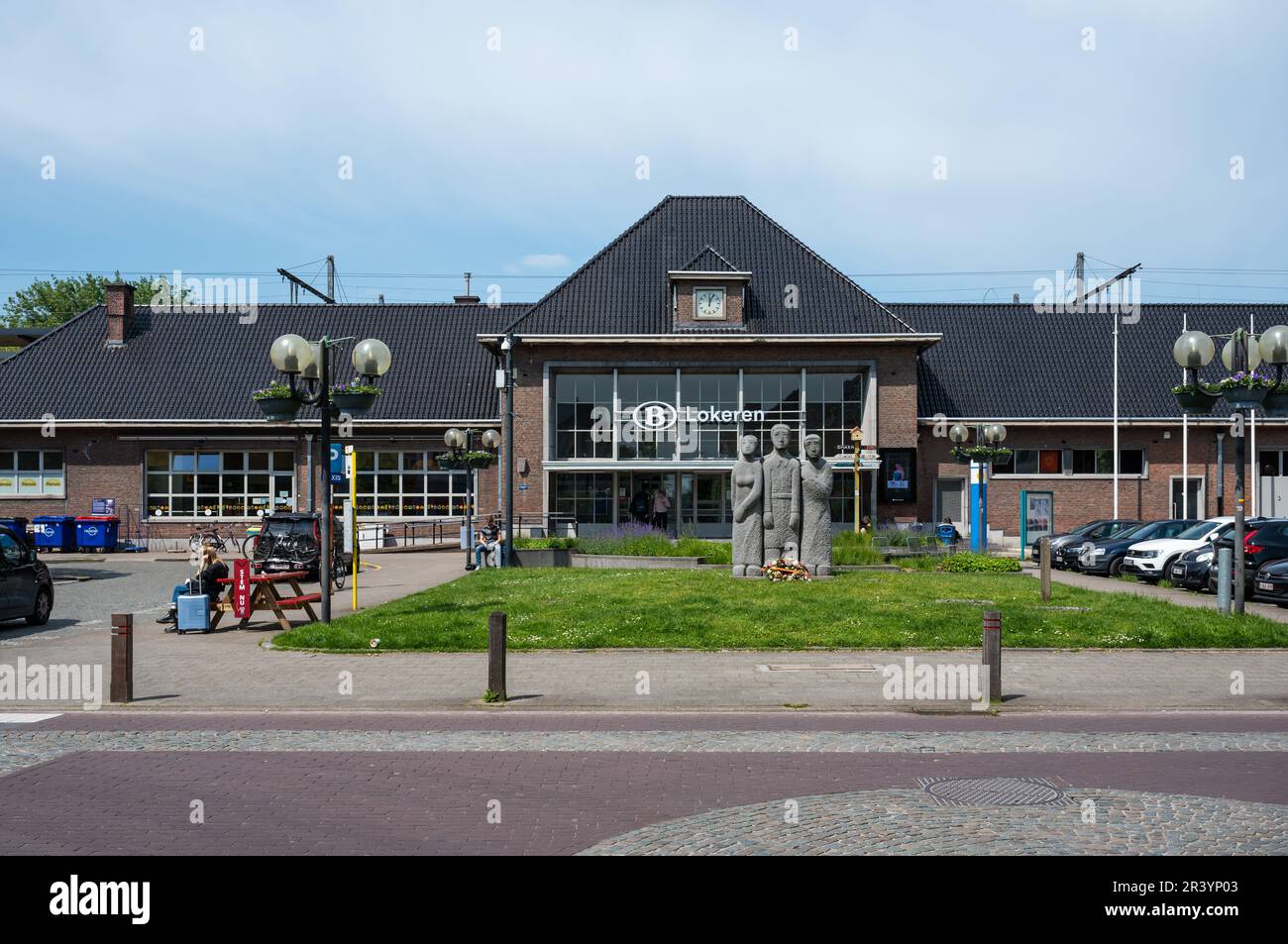 Lokeren, East Flemish Region, Belgium - May 18, 2023 - Facade of the ...